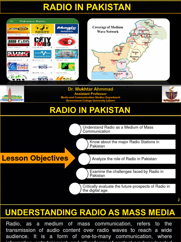 Radio in Pakistan | PDF | Mass Media | Media (Communication)