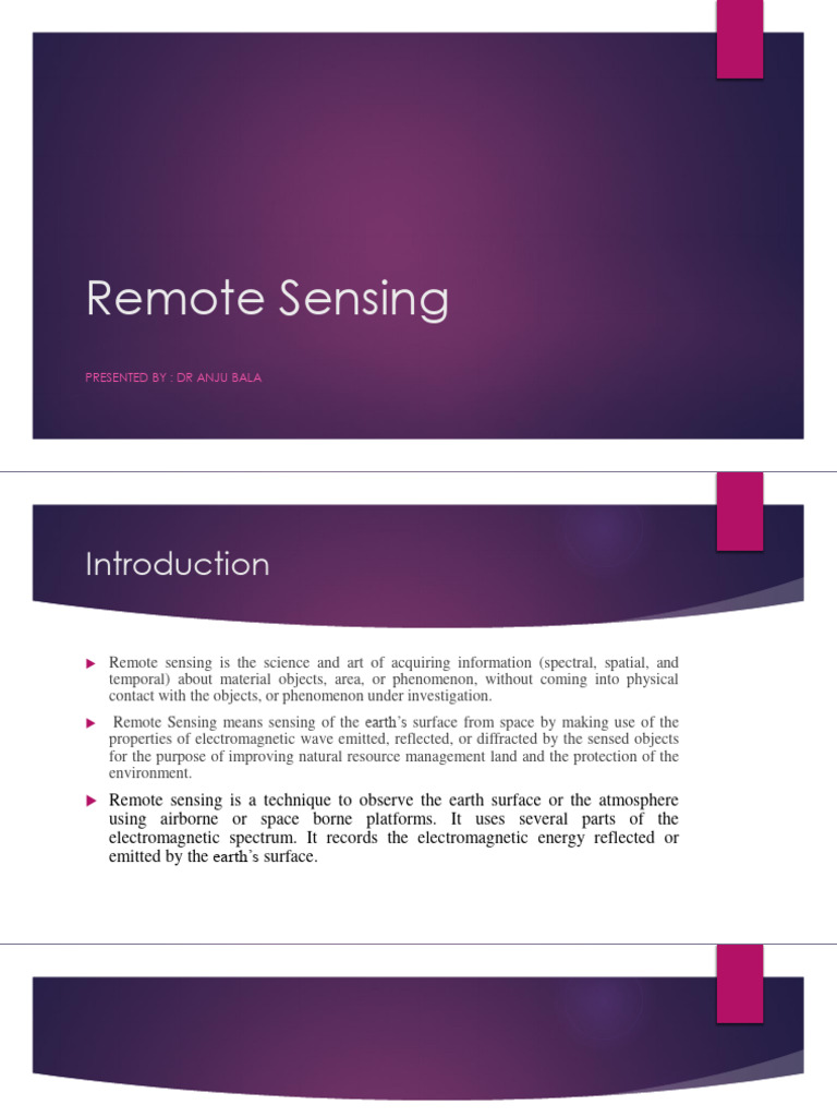 Remote Sensing | Download Free PDF | Remote Sensing | Infrared