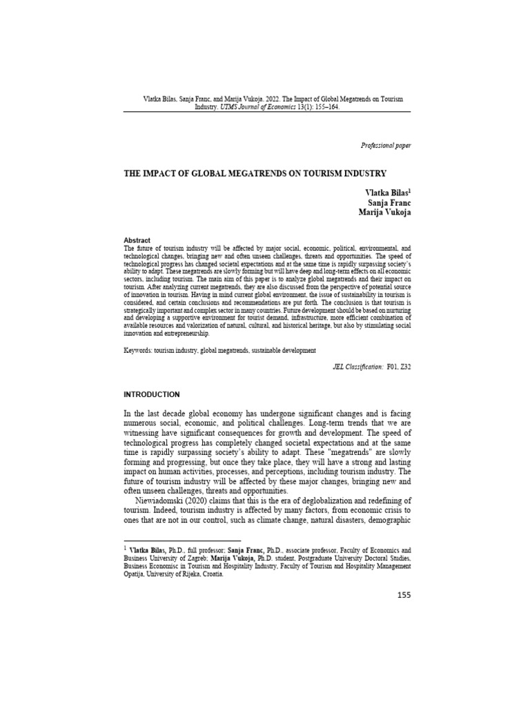 10.THE-IMPACT-OF-GLOBAL-MEGATRENDS-ON-TOURISM-INDUSTRY | Download Free ...