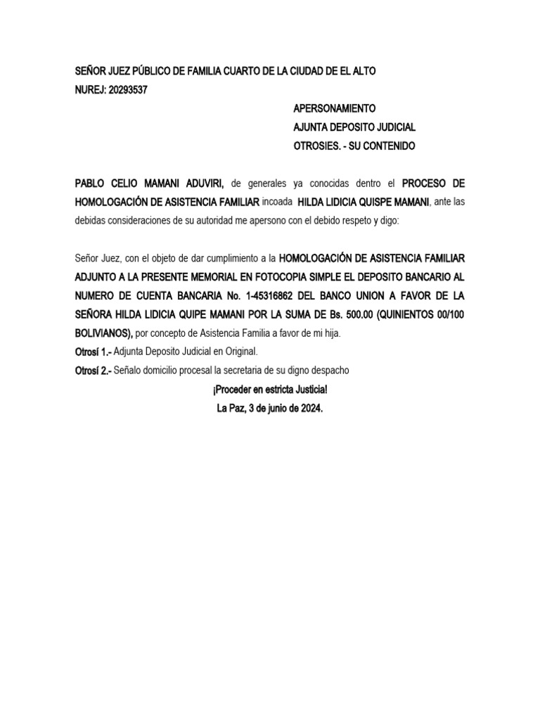 PABLO CELIO MAMANI Nuevo | PDF