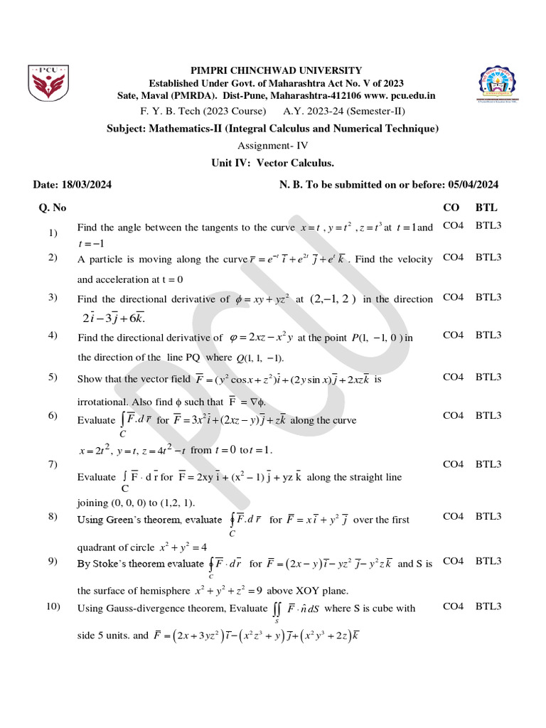 Assignment IV | PDF | Mathematical Analysis | Calculus Assignment IV | PDF | Mathematical Analysis | Calculus