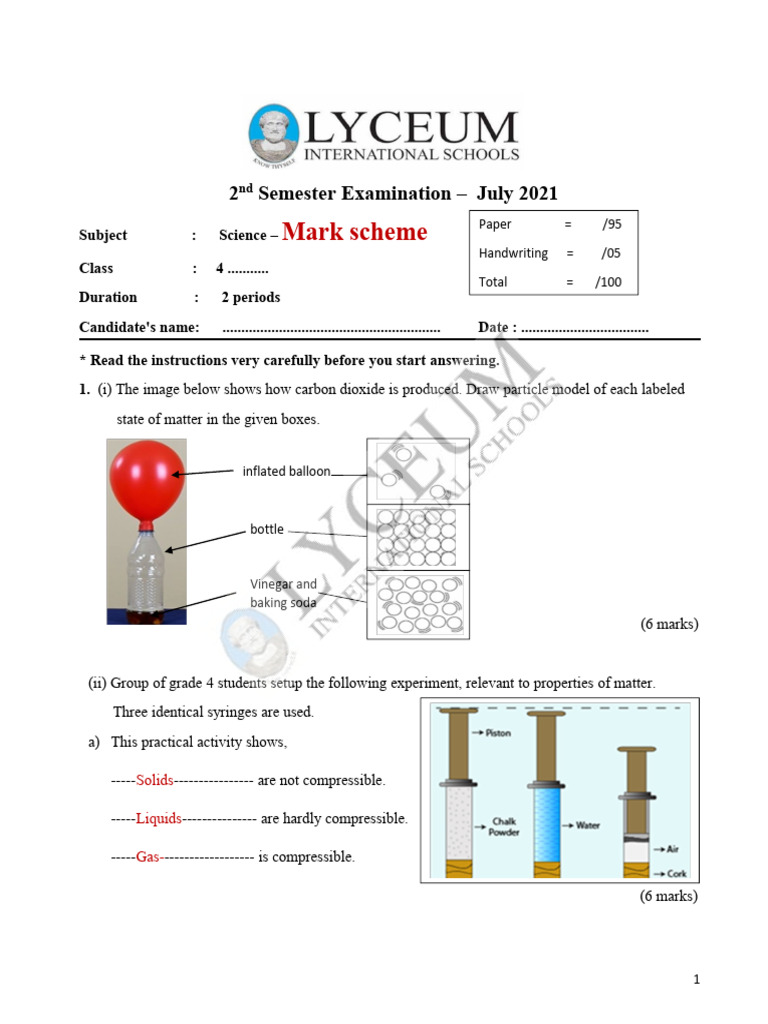 Science Mark Scheme | PDF | Mains Electricity | Ac Power Plugs And Sockets