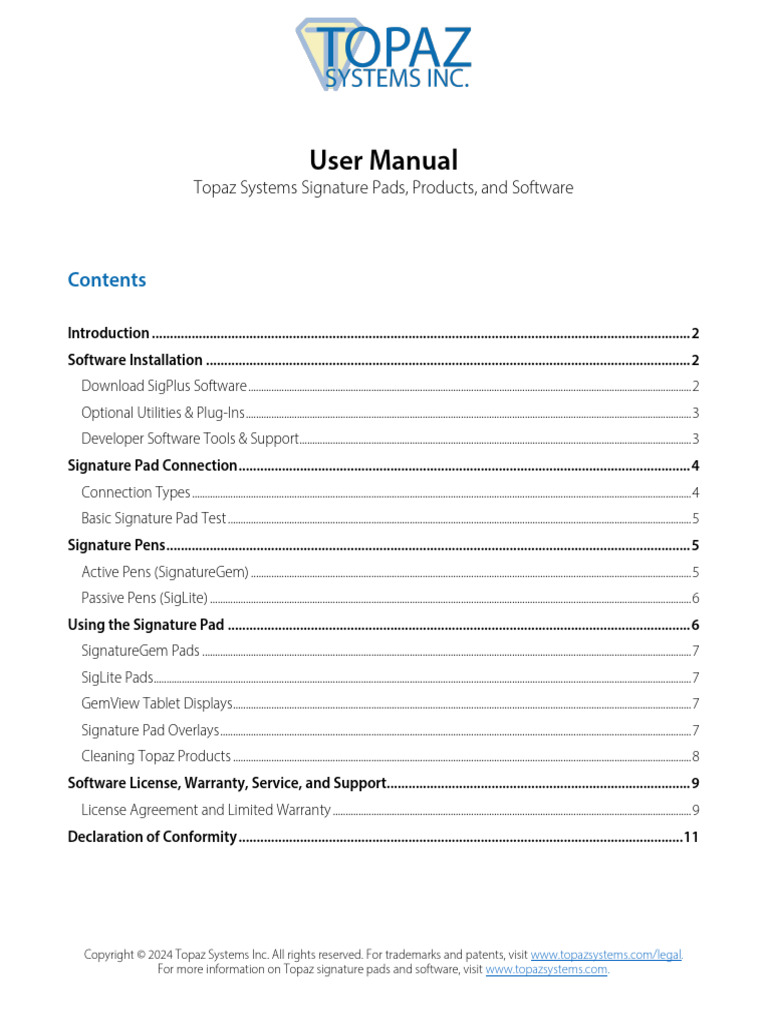 Topaz Universal User Guide | PDF | Software | Usb