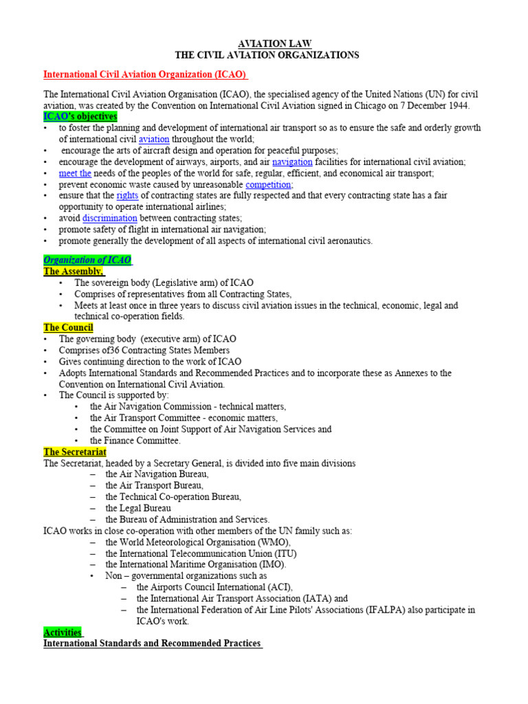 Aviation Law | PDF | Federal Aviation Administration | Transport