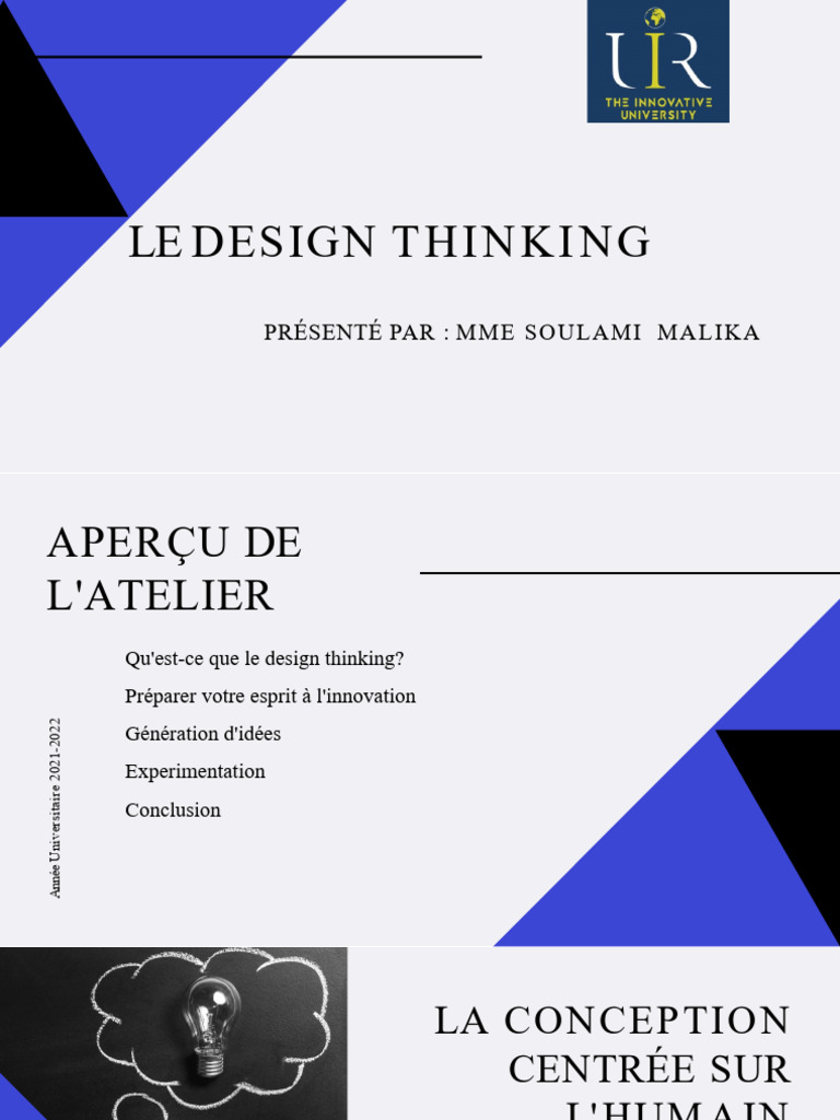 Introduction au Design Thinking | PDF | Design thinking | Workflow