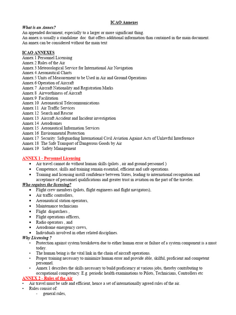 ICAO Annexes | Download Free PDF | Instrument Flight Rules | Visual ...