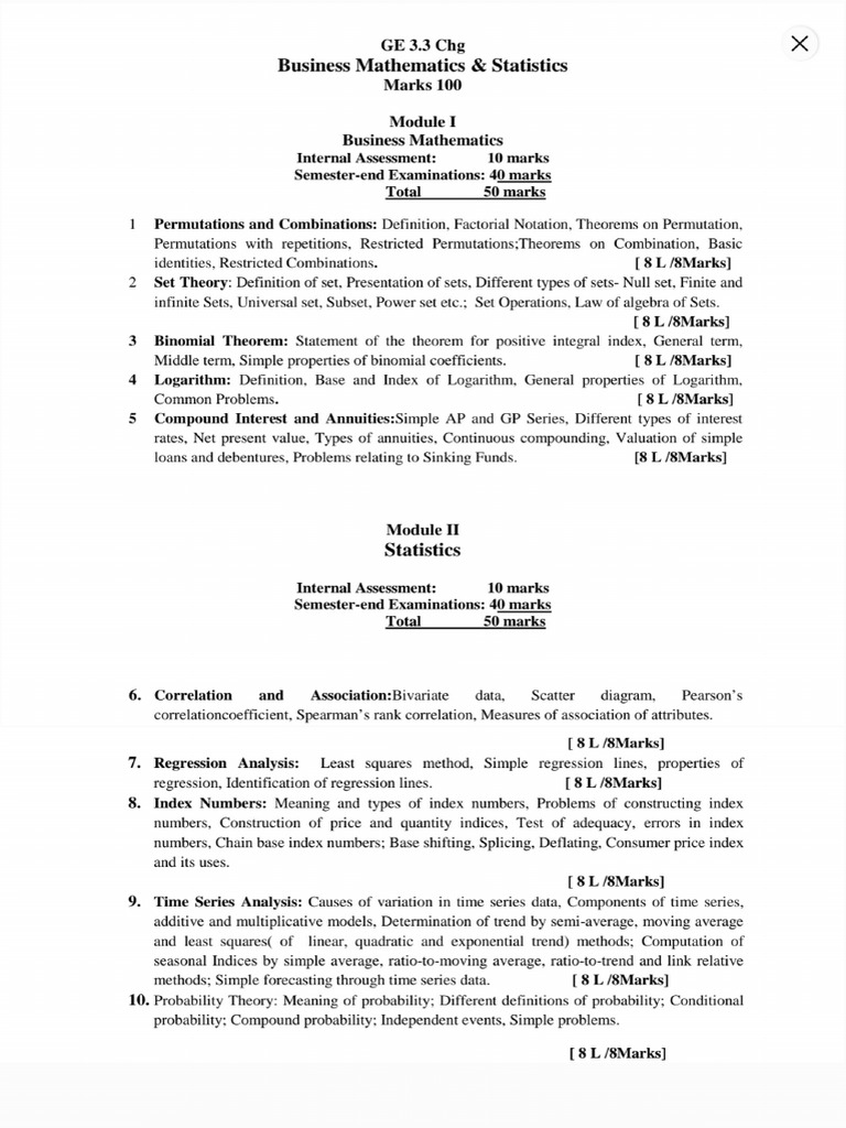 Sem III Study Material | PDF | Set (Mathematics) | Permutation