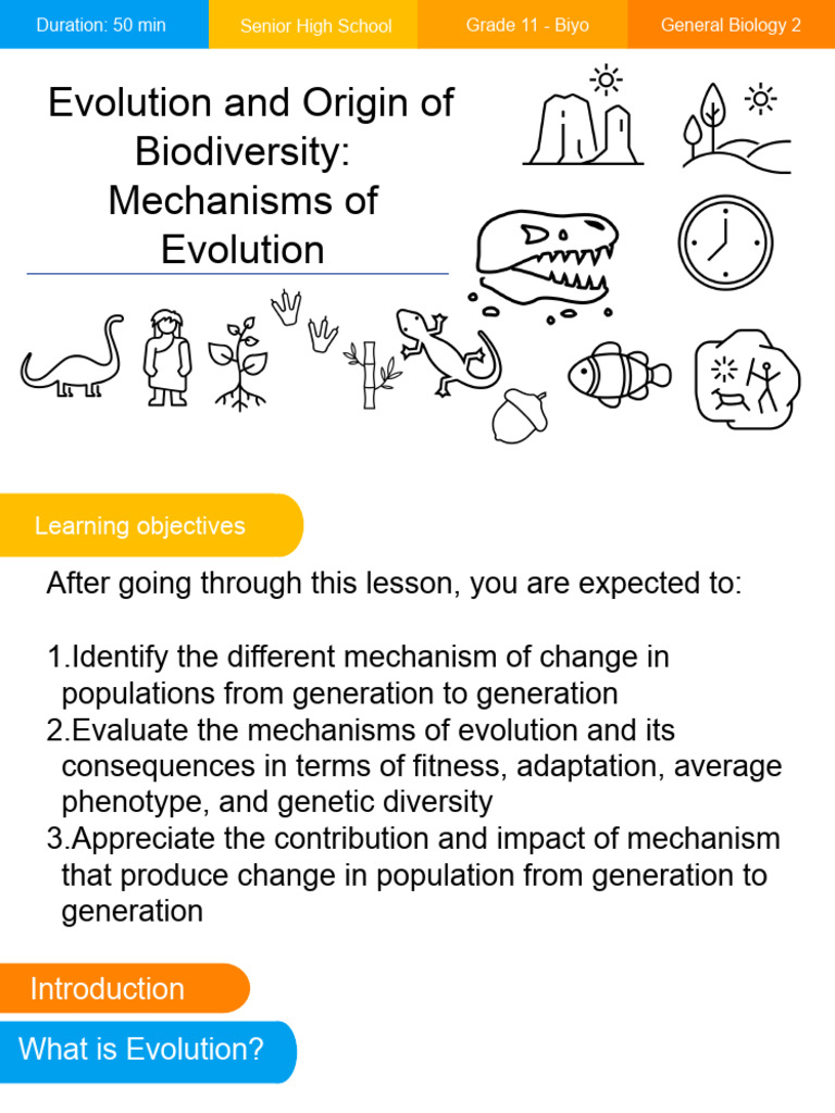 Gen-Bio-2-Mechanism-of-Evolution | PDF | Evolution | Natural Selection