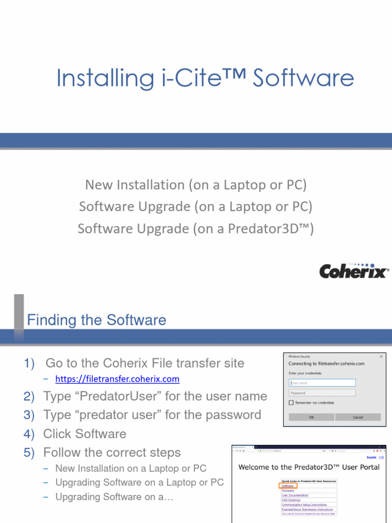 I-Cite NXT Software Install and Upgrade | PDF | Personal Computers ...