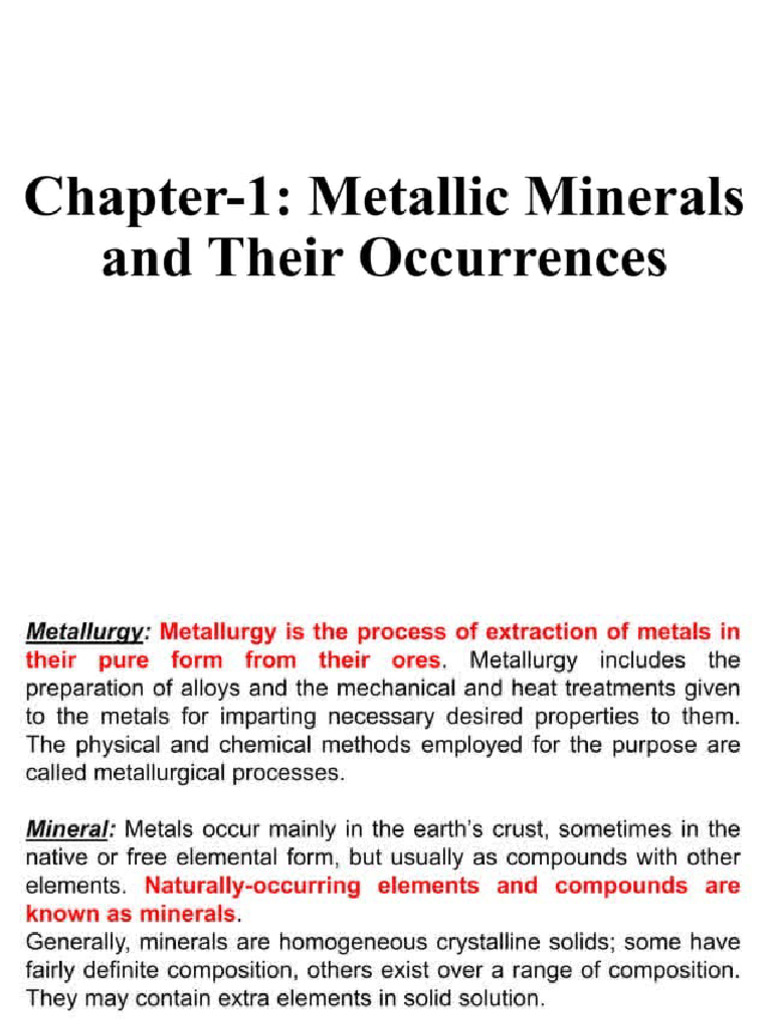 Minerals | PDF