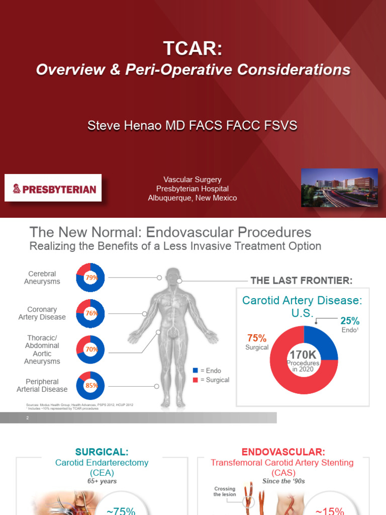 TCAR Overview and Peri Op Talk HENAO | PDF | Angiology | Surgical ...