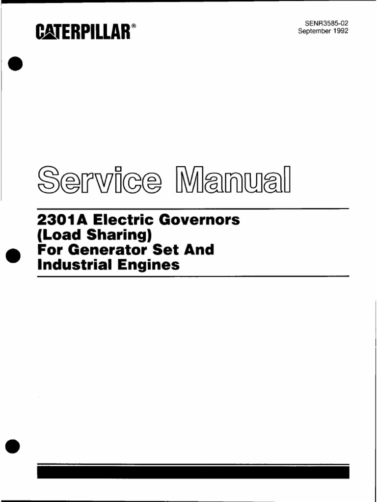 WOODWARD 2301A Electric Governors Load Sharing for Generator Set | PDF