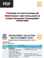 PRIME-HRM Evidence Requirements Checklist - RSP | PDF | Recruitment ...