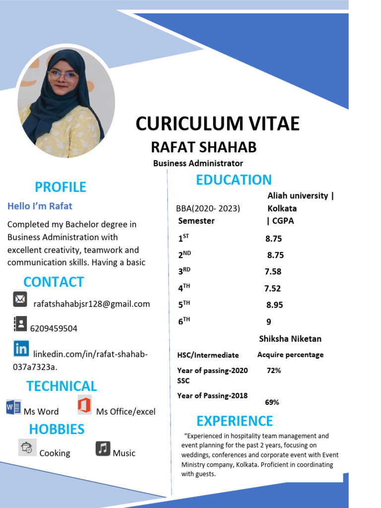 CV Rafat | PDF