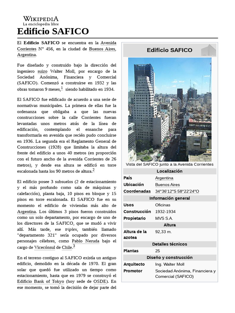 Walter Moll Edificio Safico 1932 1934 | PDF | edificio
