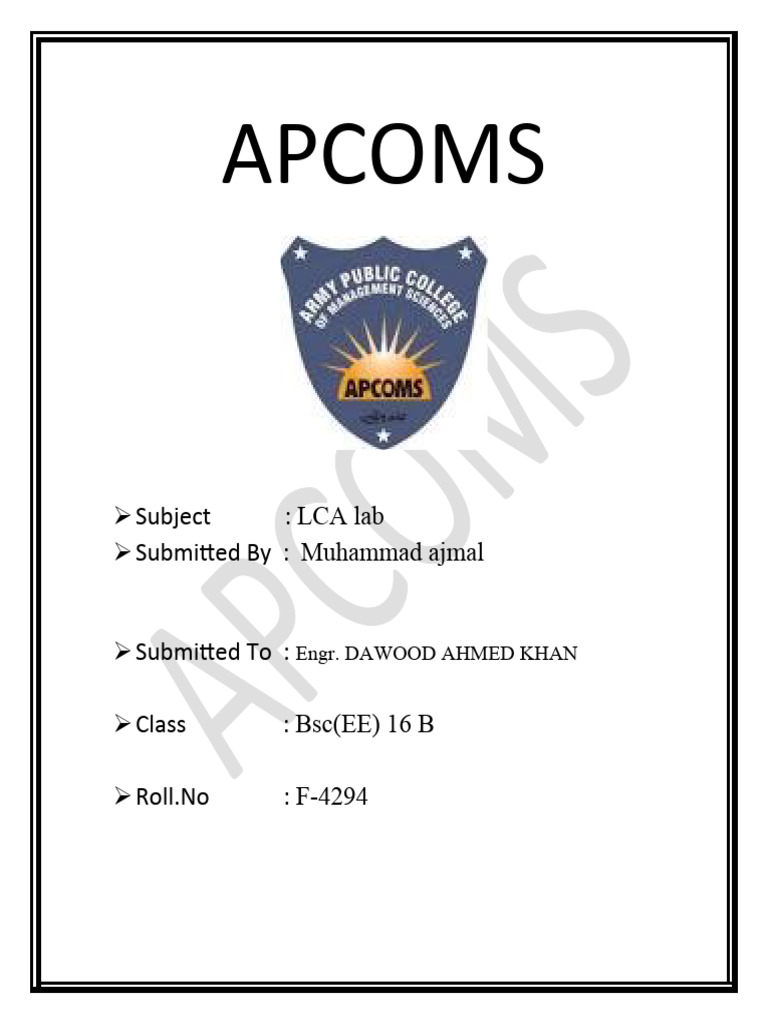 Ajmal Front | PDF | Technology & Engineering