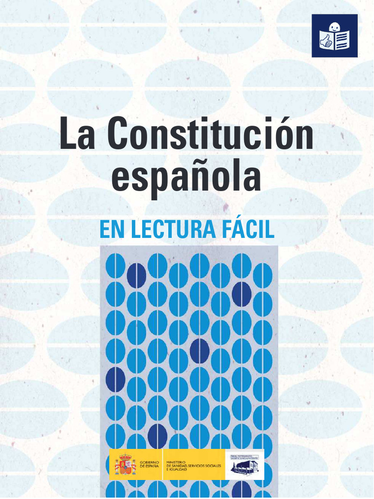 La Constitucion Espanola en Lectura Facil | PDF | Justicia | Crimen y ...