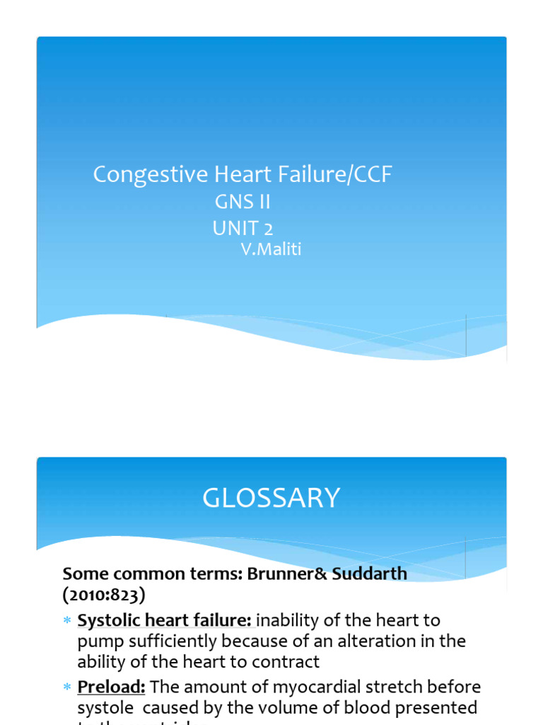 CCF_CONGESTINE HEART FAILURE | PDF | Heart | Heart Failure