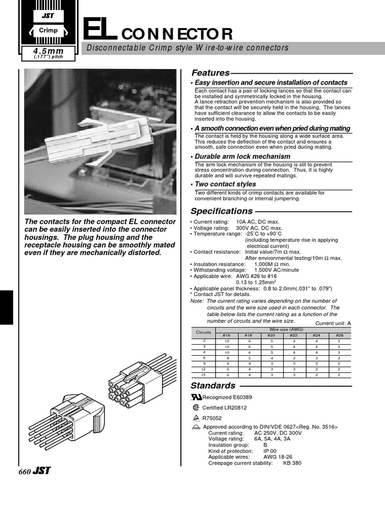 ELP02V | PDF | Electrical Connector | Electromagnetism