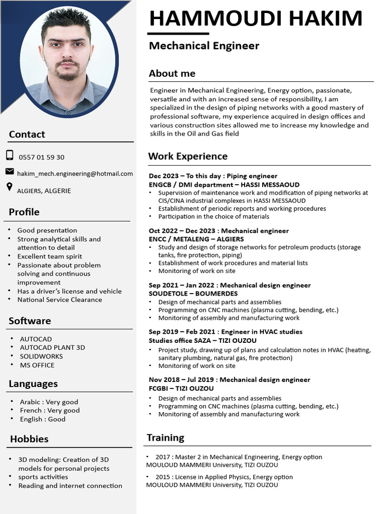 CV 2024 Mechanical Engineer | PDF | Mechanical Engineering | Engineer
