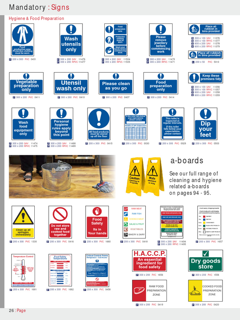 SCAN-Safety-Signs-Catalogue-2014 28 | PDF | Food Safety | Refrigerator