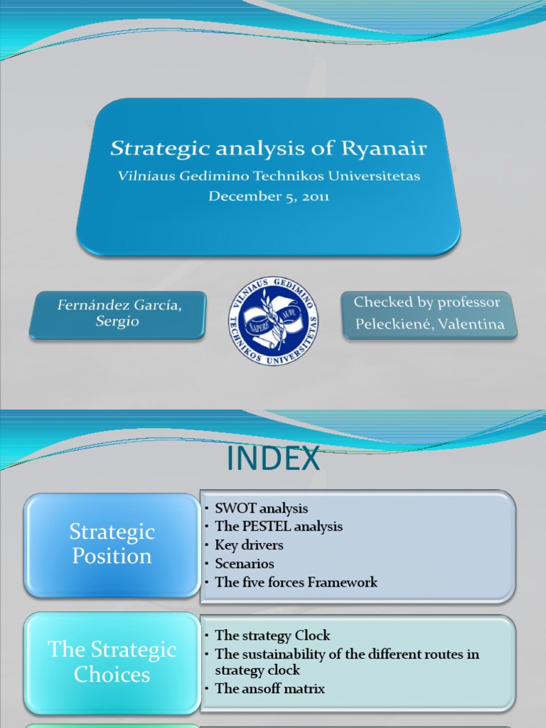 Strategic Analysis of Ryanair (Sergio Fernandez Garcia) | PDF ...