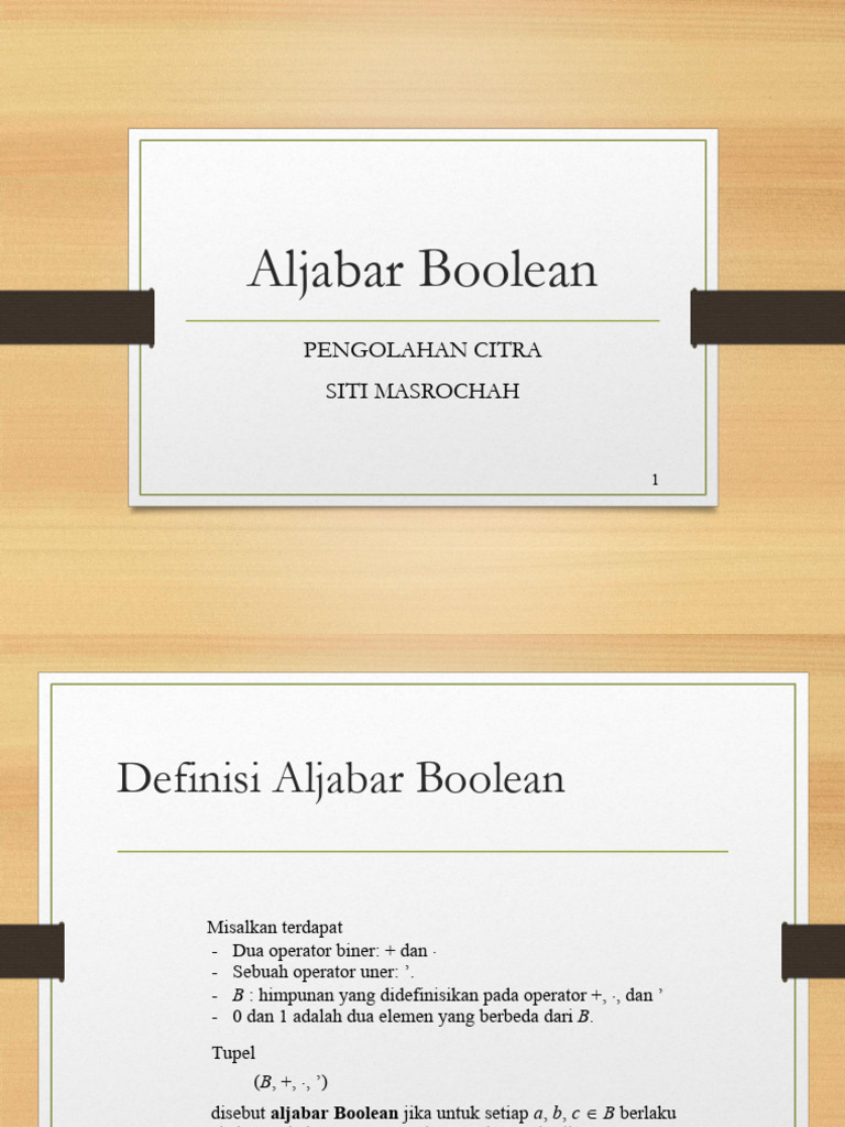 Aljabar Boolean | PDF