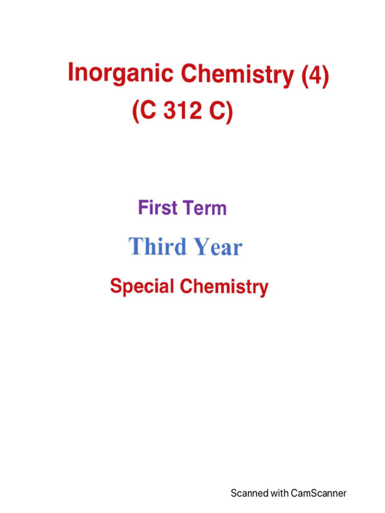 Inorganic Book | PDF