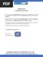 Civil Engineer Experience Certificate Word Format | PDF