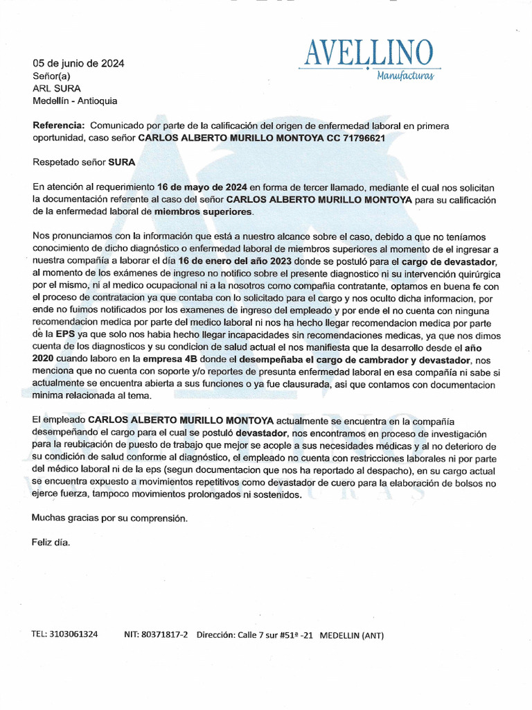 Eps Sura Carlos Alberto Murillo | PDF