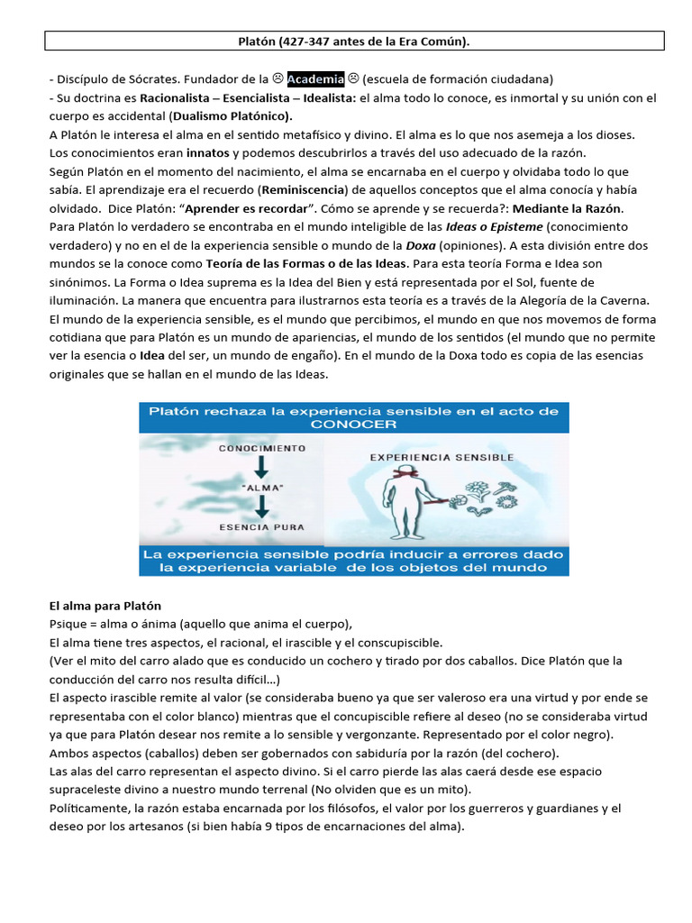 Brevísimo Platón | PDF | Platón | Metafísica