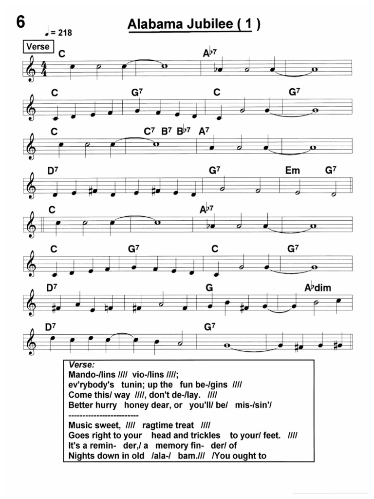 Alabama Jubilee | PDF