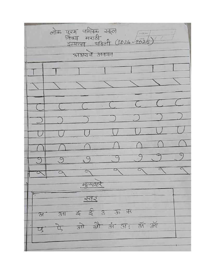 Marathi STD I Cycle 1 | PDF