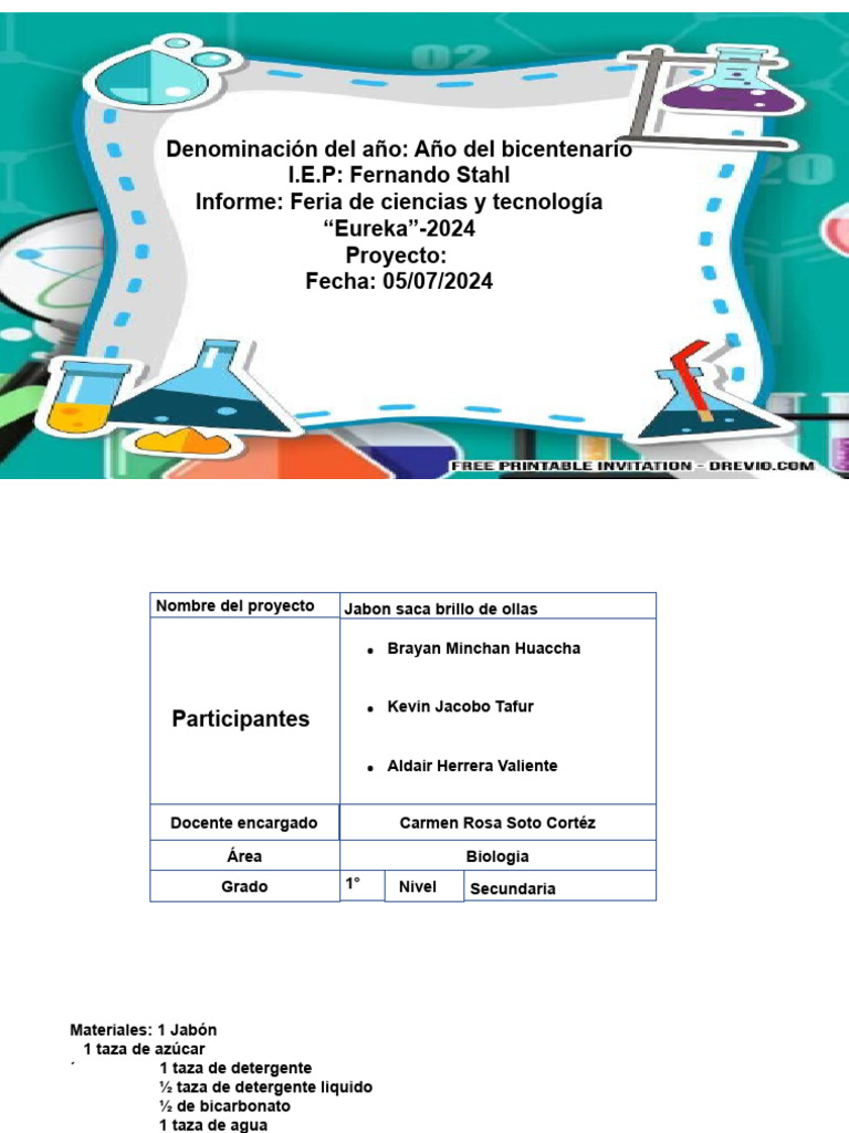 Feria de Ciencias Eureka | PDF