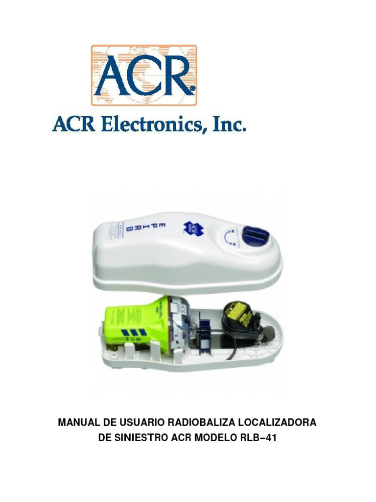 ACR RLB-41 Manual Castellano | PDF | Sistema de Posicionamiento Global ...