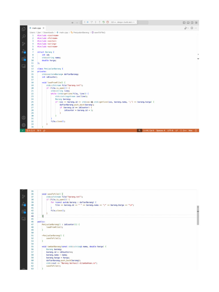 Latihan Save FIle | PDF
