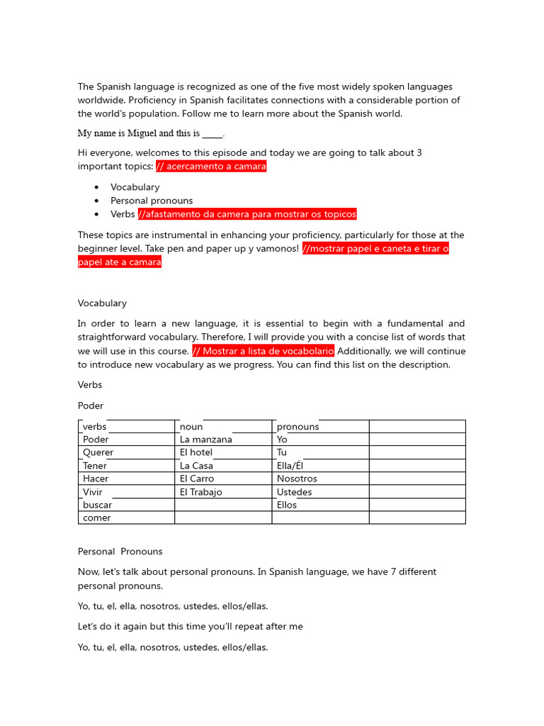 Hi Everyone | PDF | Grammatical Conjugation | Verb