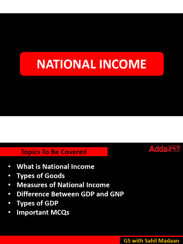National Income | PDF