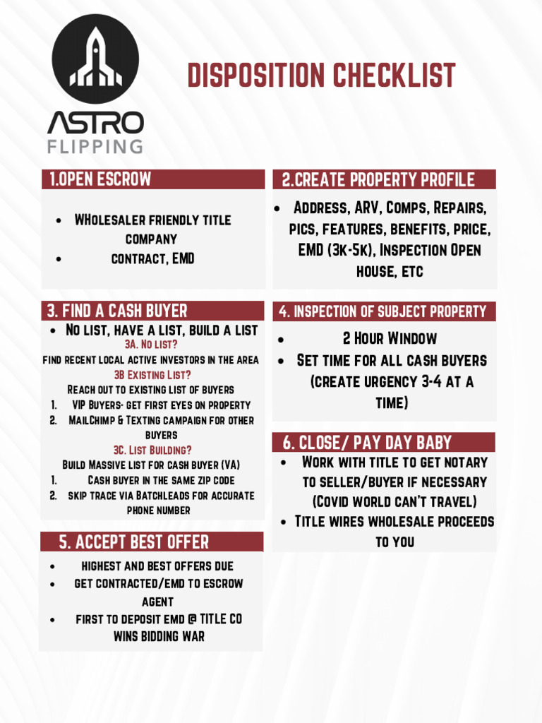 Disposition Checklist | PDF