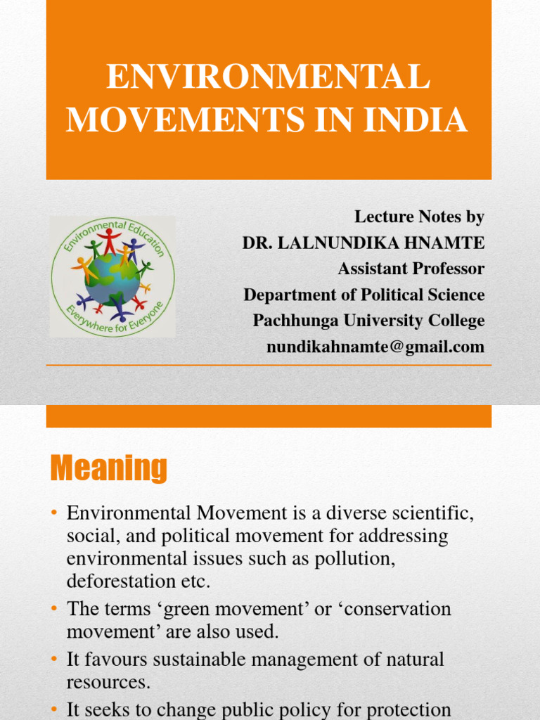 Key Environmental Movements in India | PDF | Natural Environment