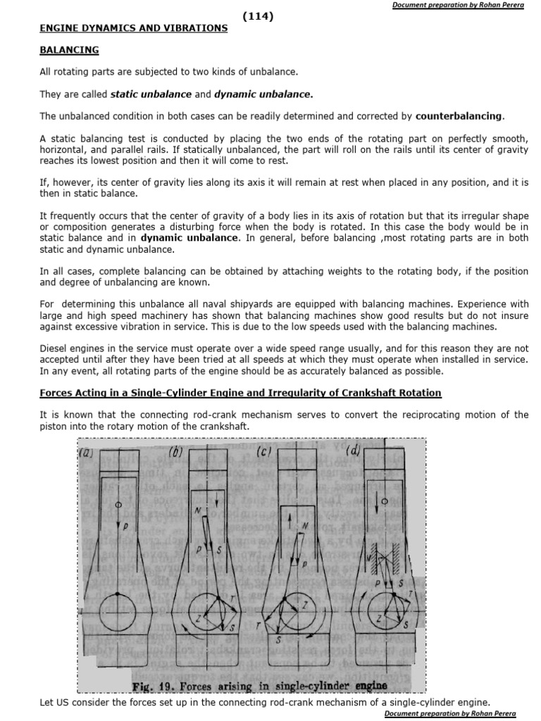 Engine Dynamics and Vibration | PDF | Classical Mechanics | Propulsion