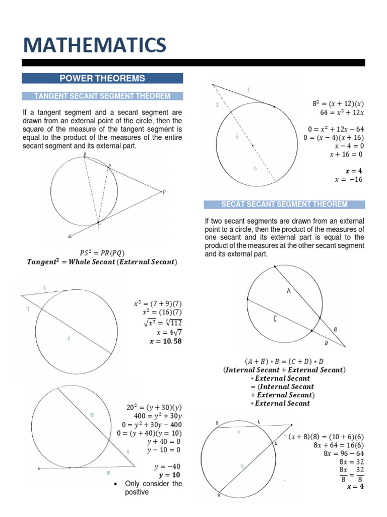 MATH REVIEWER | Download Free PDF | Circle | Trigonometric Functions