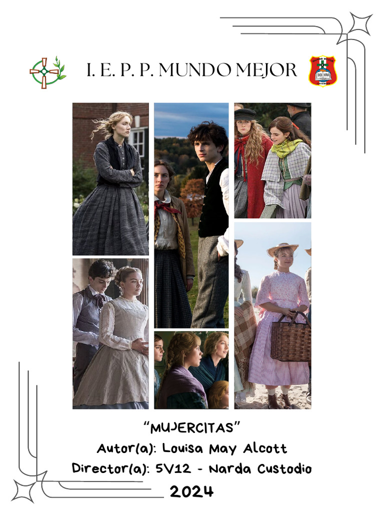 Documento A4 Portada de Proyecto Sencillo Blanco | PDF | Louisa May Alcott