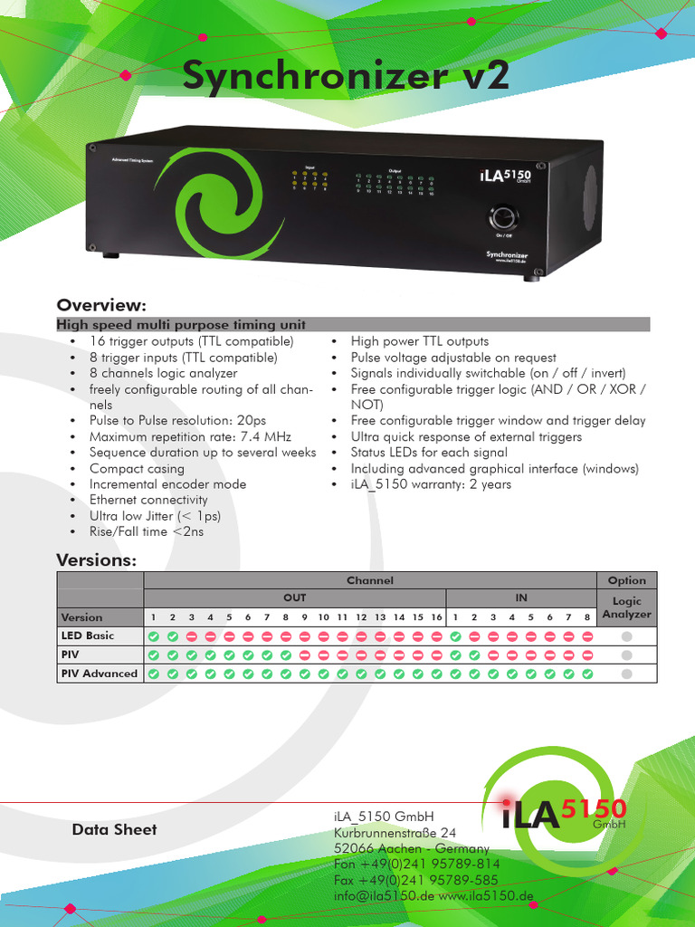Ila 5150 Data Synchronizer v2 | PDF | Electrical Circuits | Computing