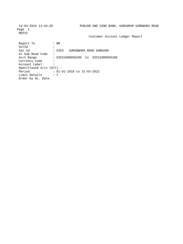 Customer Account Ledger 12032024134421 | PDF | Debits And Credits ...