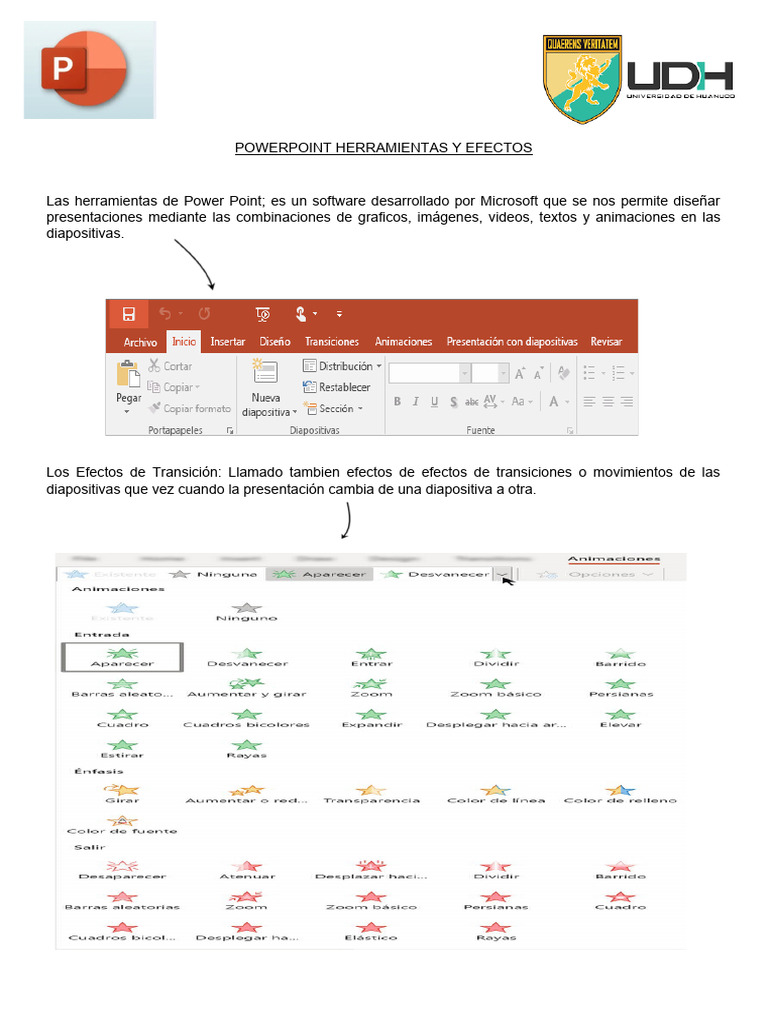 Powerpoint Herramientas y Efectos | PDF