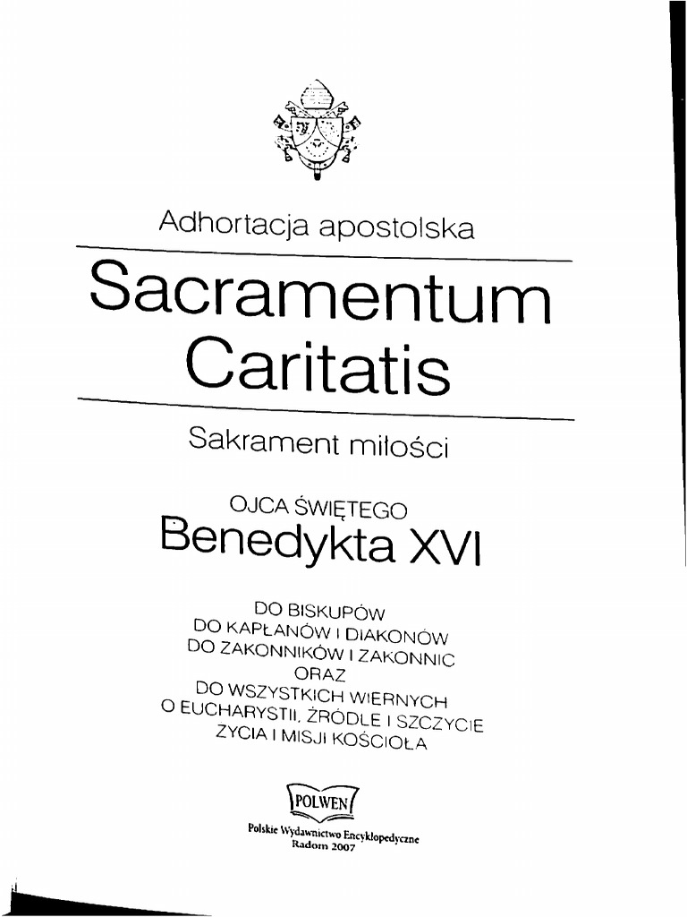 Sacramentum Caritatis | PDF