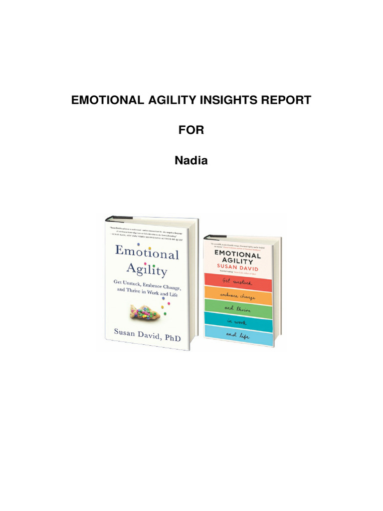 Emotional Agility Insights Report | PDF | Thought | Motivational