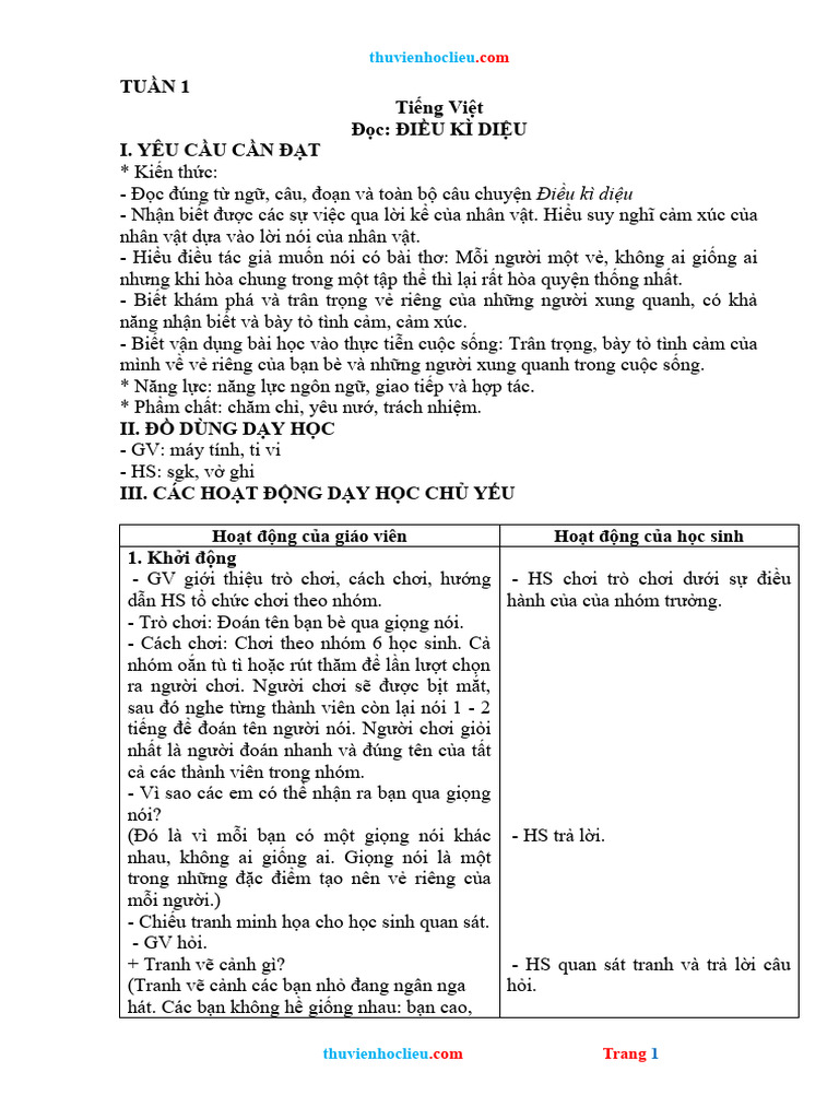 GA Tieng Viet 4 KNTT HK1 | PDF