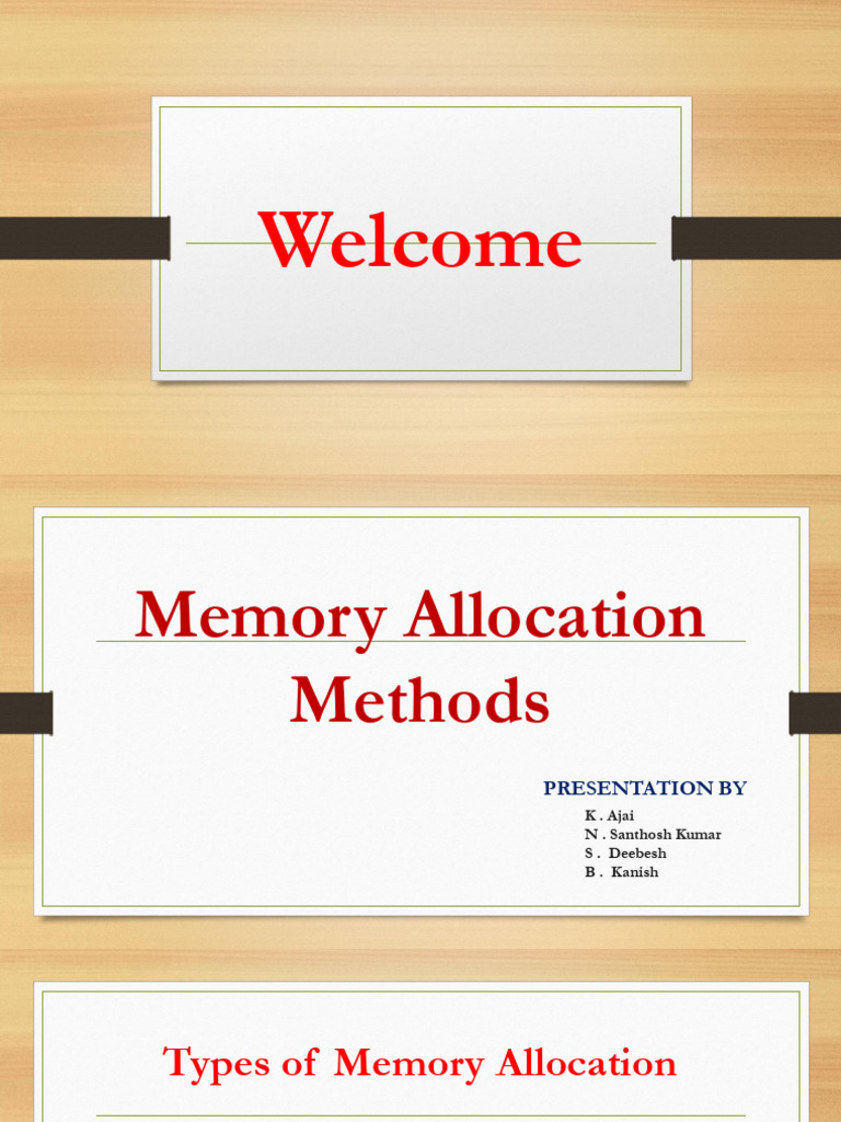 OS (Mmy Allocation Methods) | PDF | Computer Data | Computer Hardware